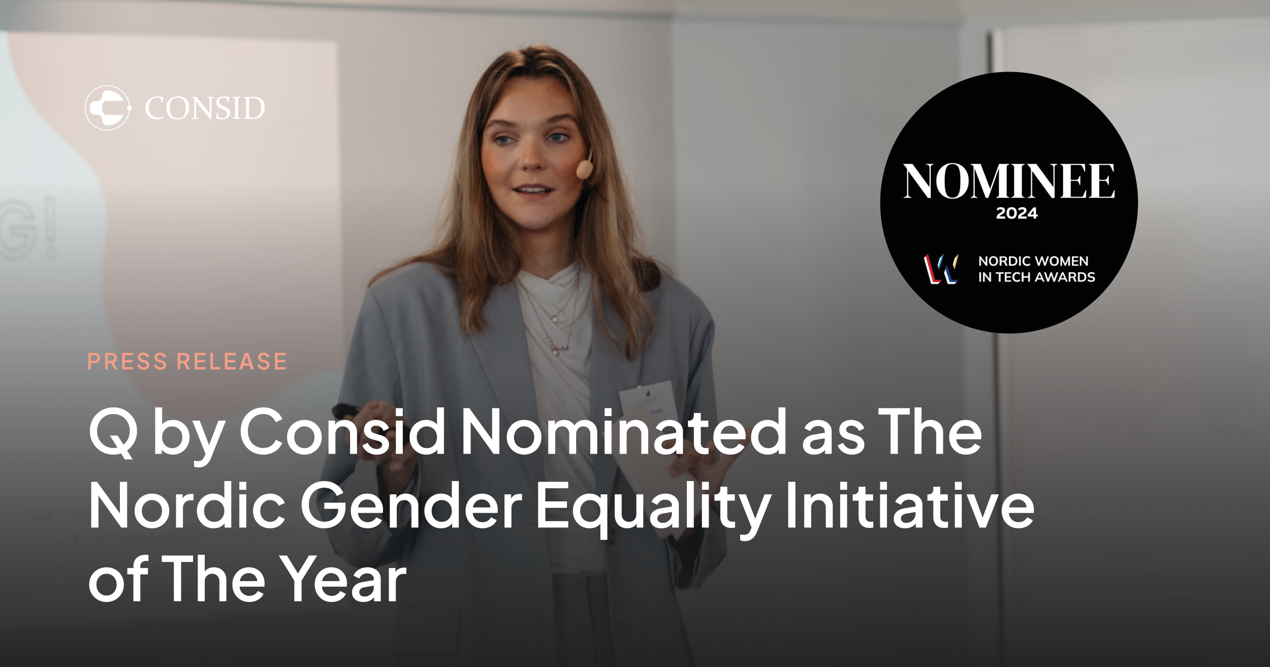 Q by Consid nominated as the Nordic Gender Equality Initiative of the ...